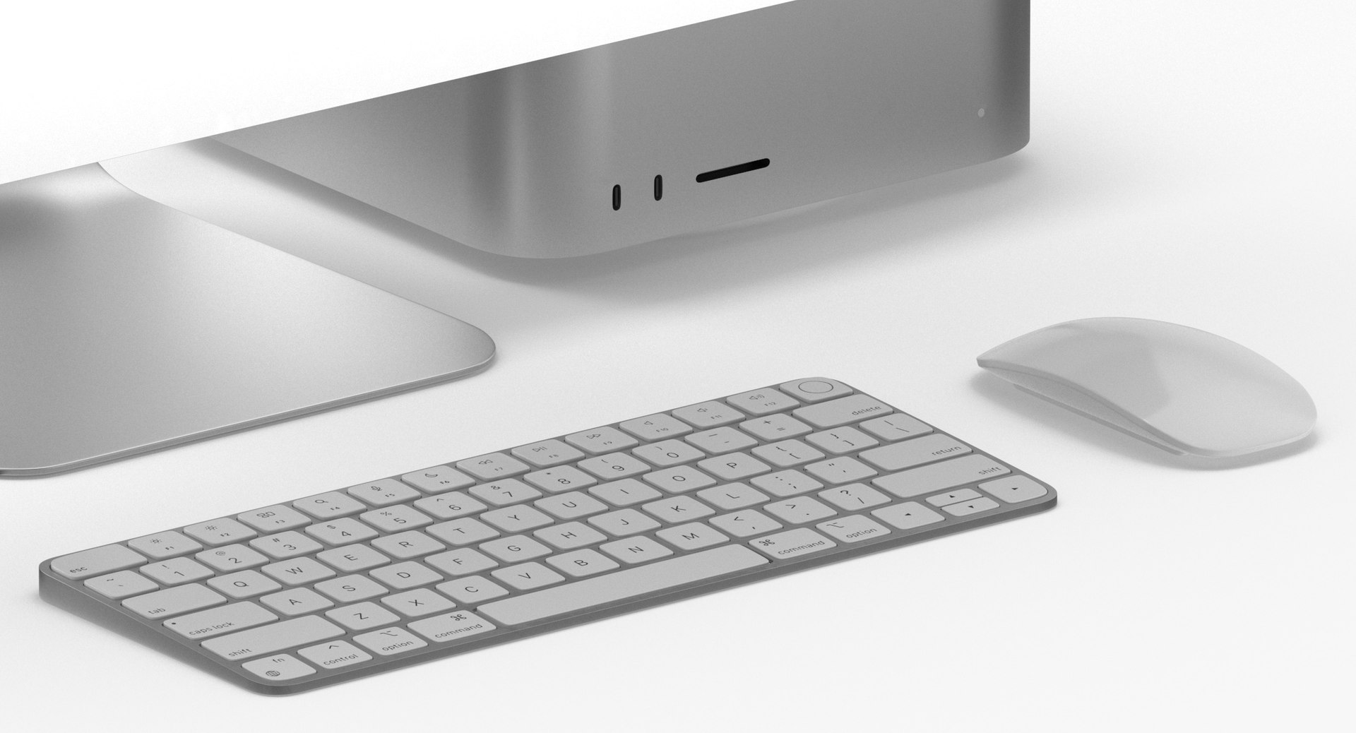 3D Computer Desktop Type 01 Device And Box Clean And Generic Label ...