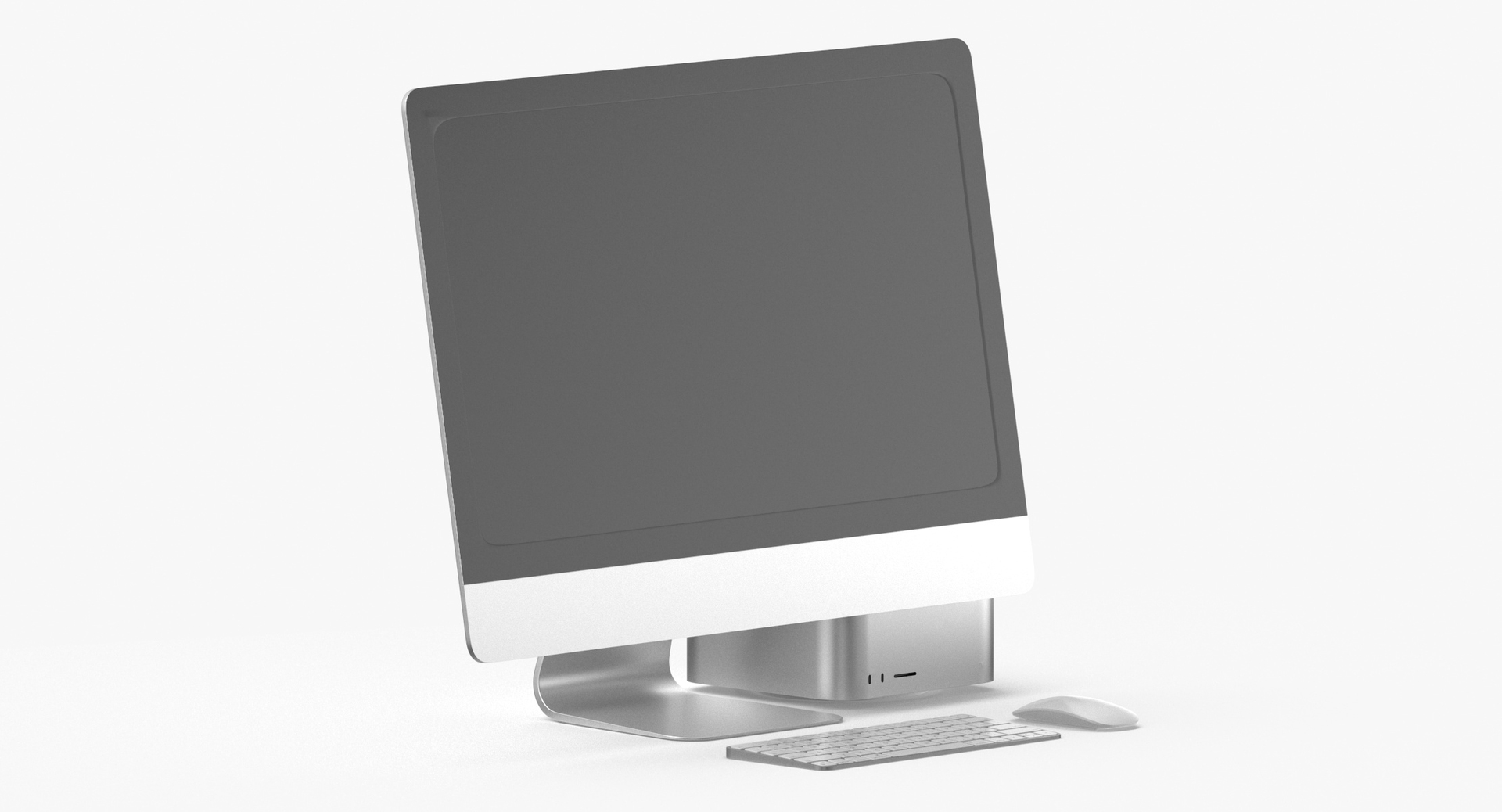 3D Computer Desktop Type 01 Device And Box Clean And Generic Label ...