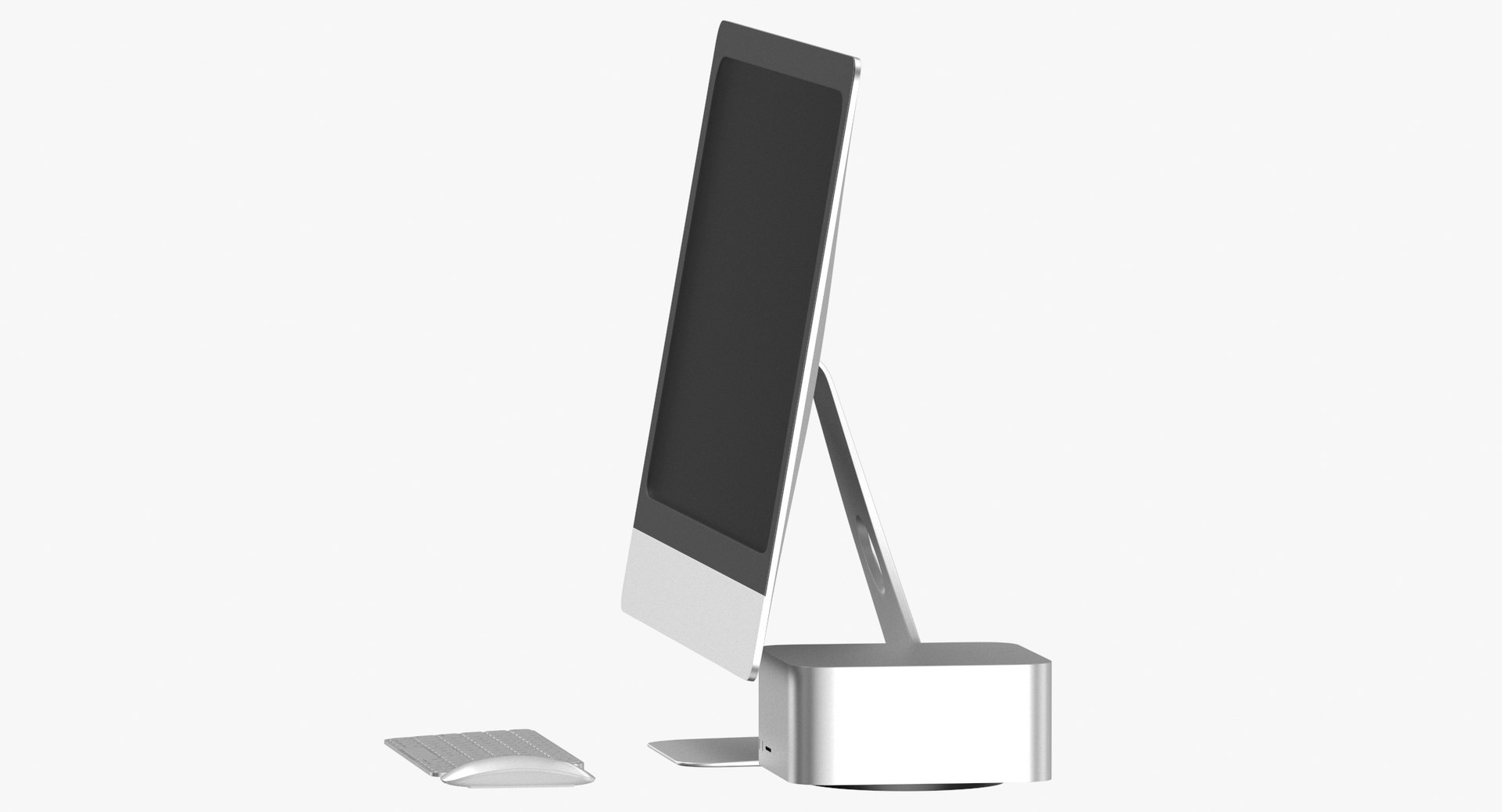 3D Computer Desktop Type 01 Device And Box Clean And Generic Label ...