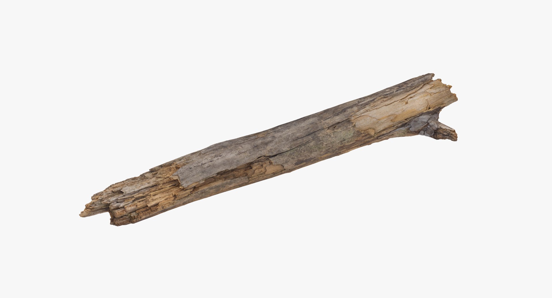 3D Broken Wooden Stick 01 Model - TurboSquid 1533477