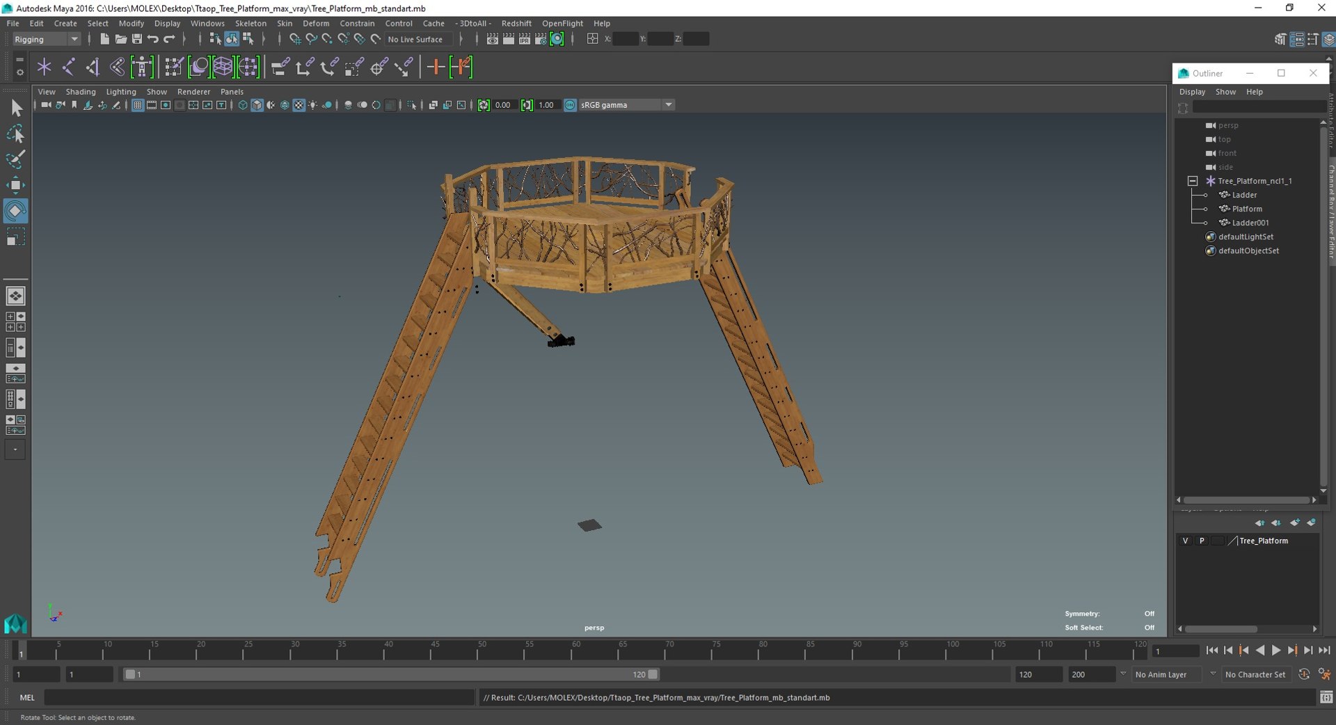 Tree Platform 3D - TurboSquid 2101317