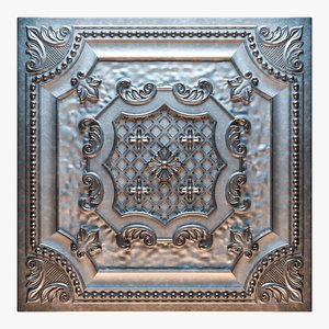Old tin tiles 3D model - TurboSquid 1243152