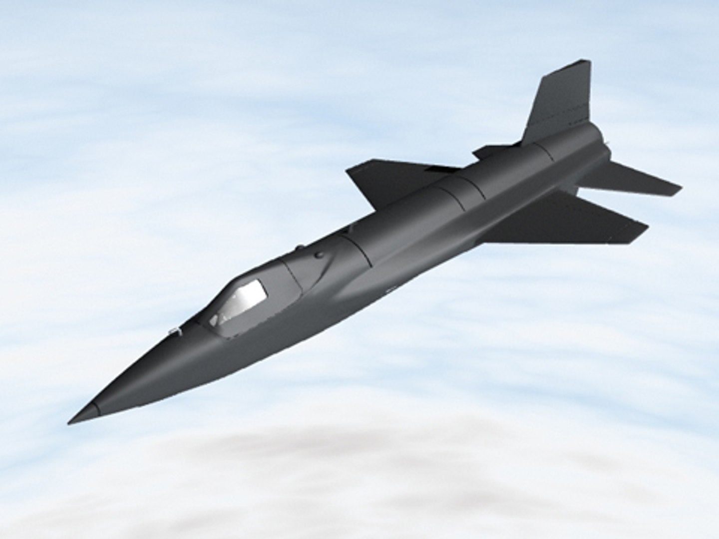 3d X-15 Aircraft