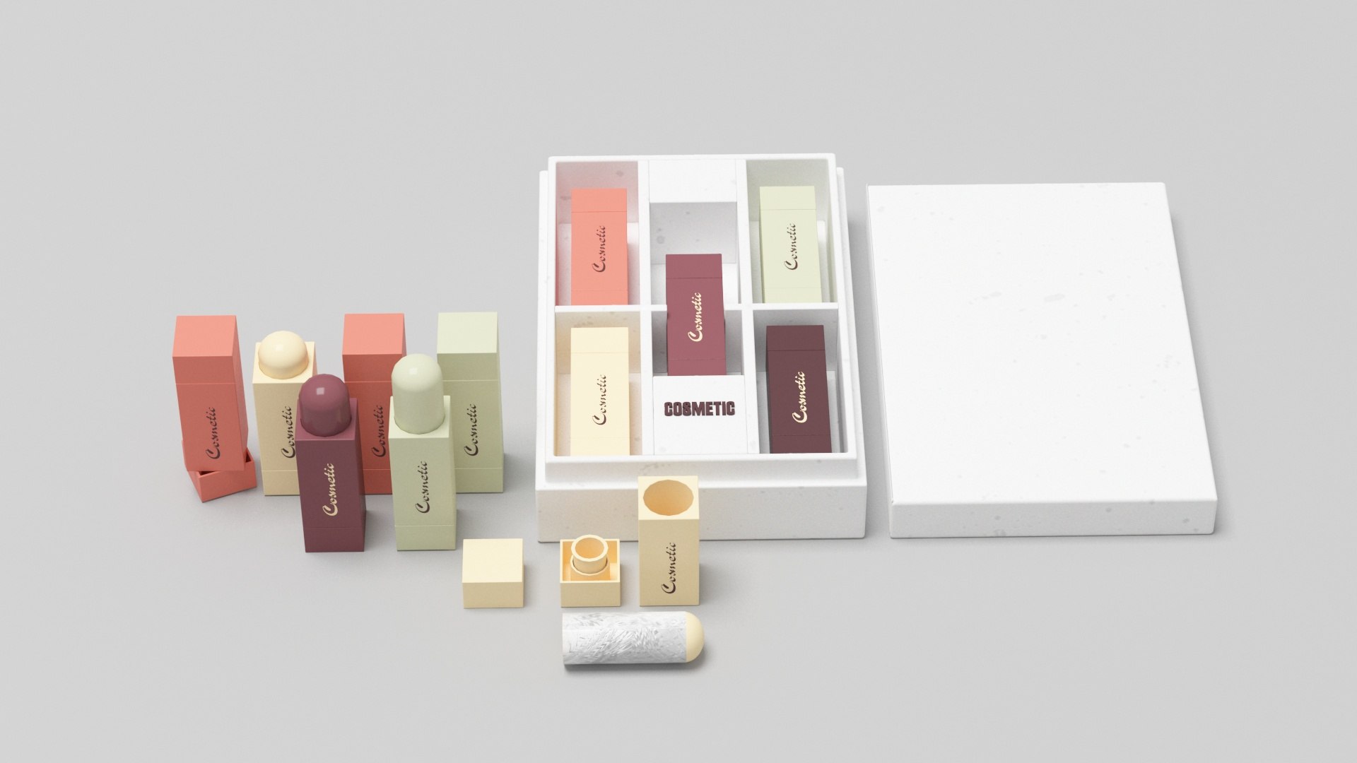 3D Cosmetic Collection Model - TurboSquid 1942494