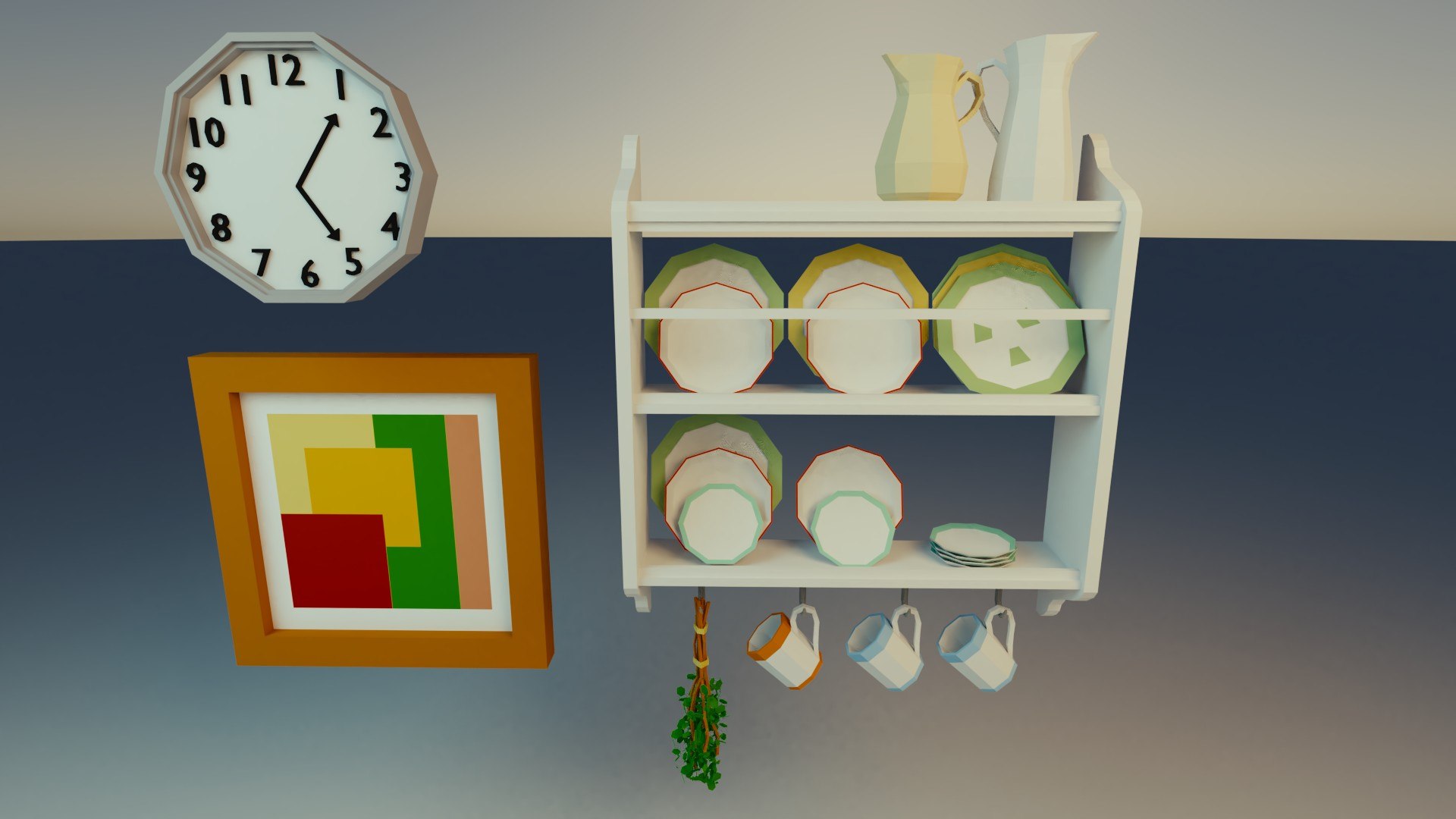 Kitchen Set 3D Model - TurboSquid 1398892