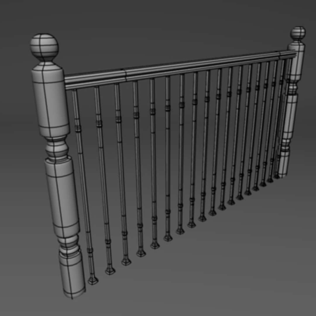 Railing Balustrade 3d Dxf