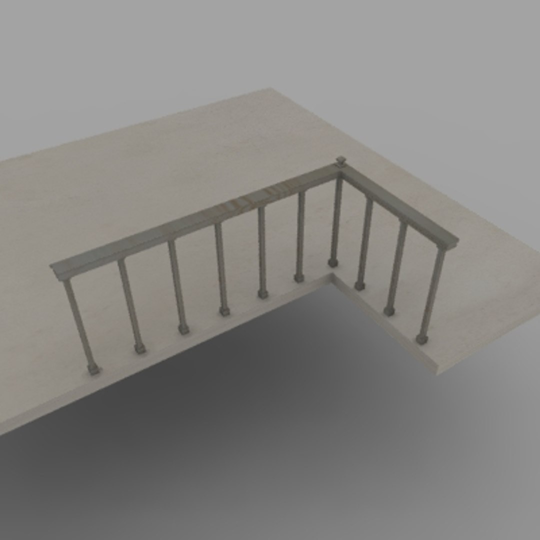 Railing Balustrade 3d Dxf