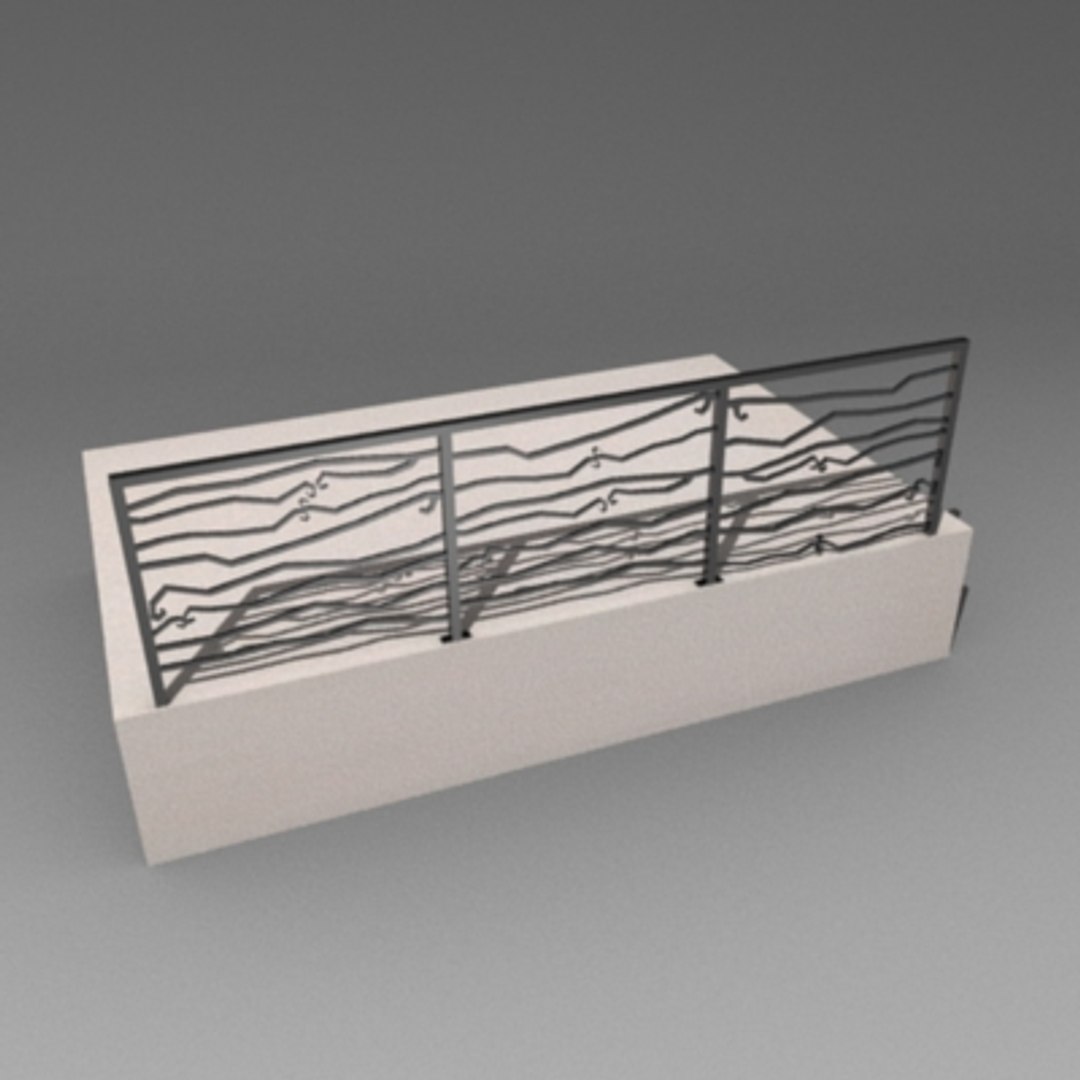 Railing Balustrade 3d Dxf
