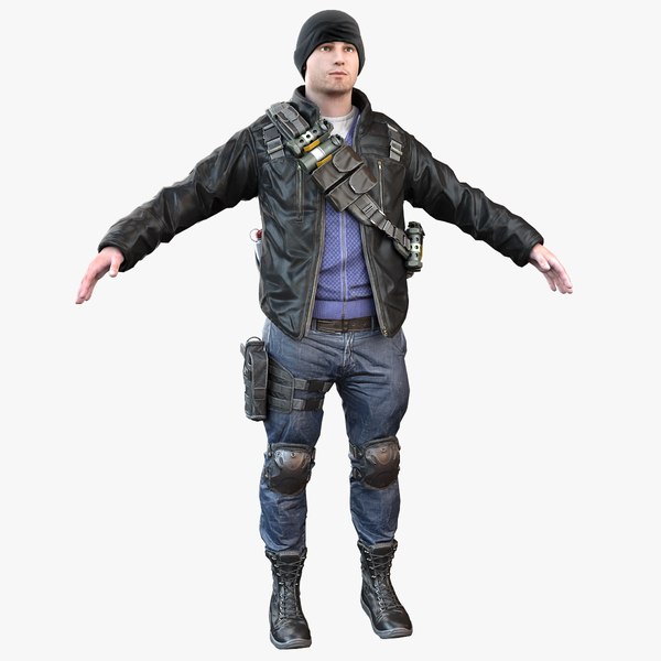 Realistic Worker Bot 3d Model Turbosquid 1252581