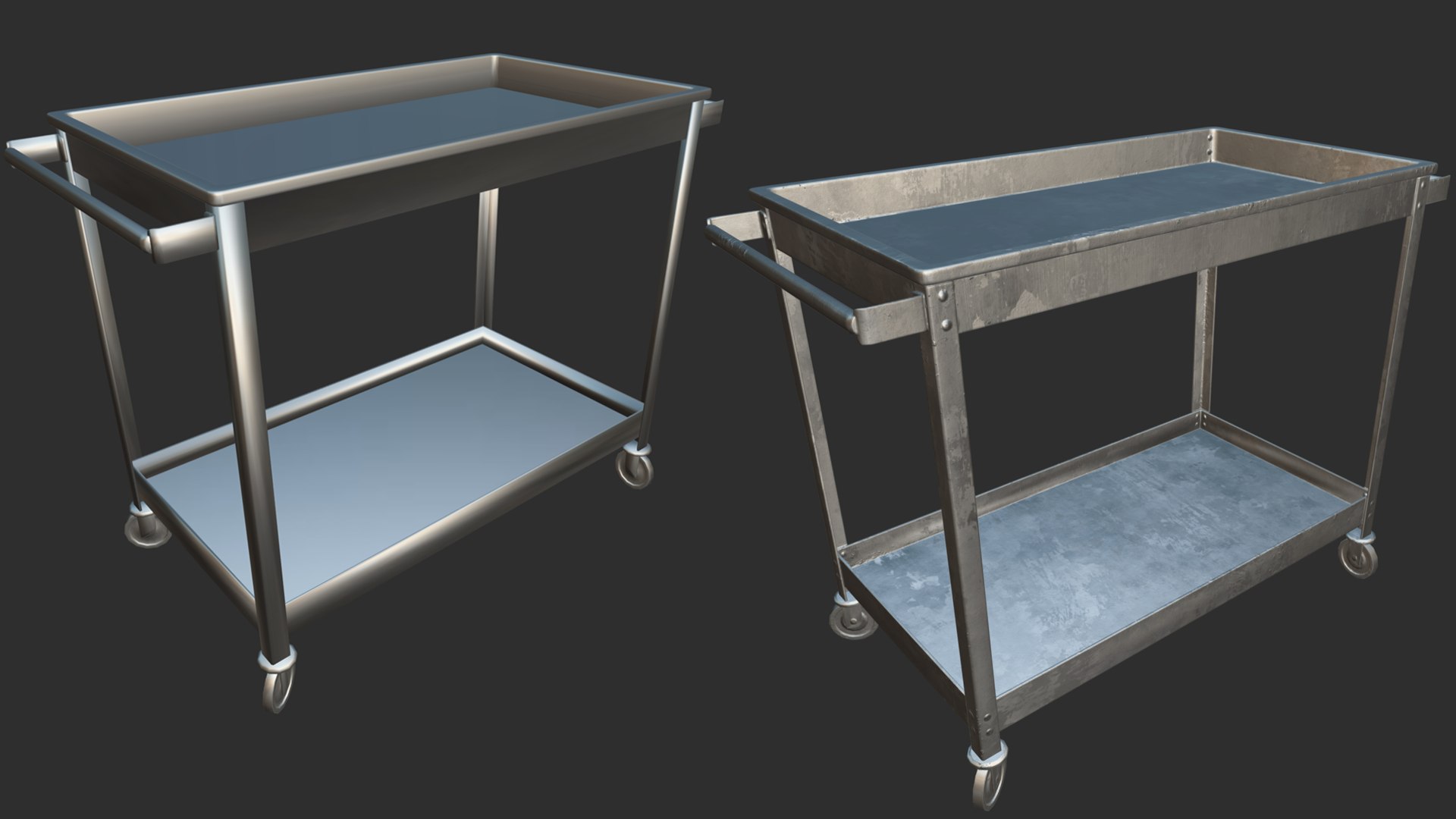 Rusty Push Cart 2 3D Model - TurboSquid 1353584