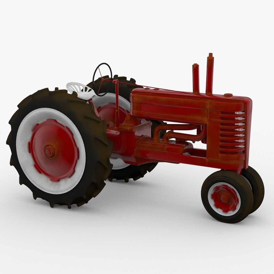 Vintage Field Tractor 3ds