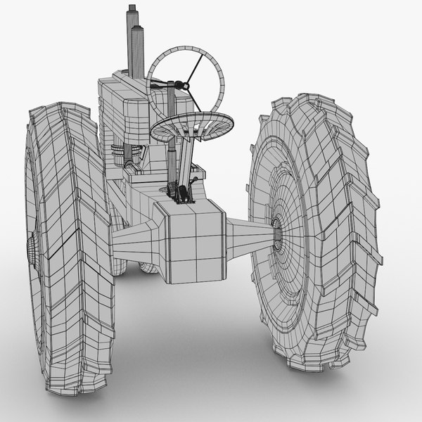 vintage field tractor 3ds