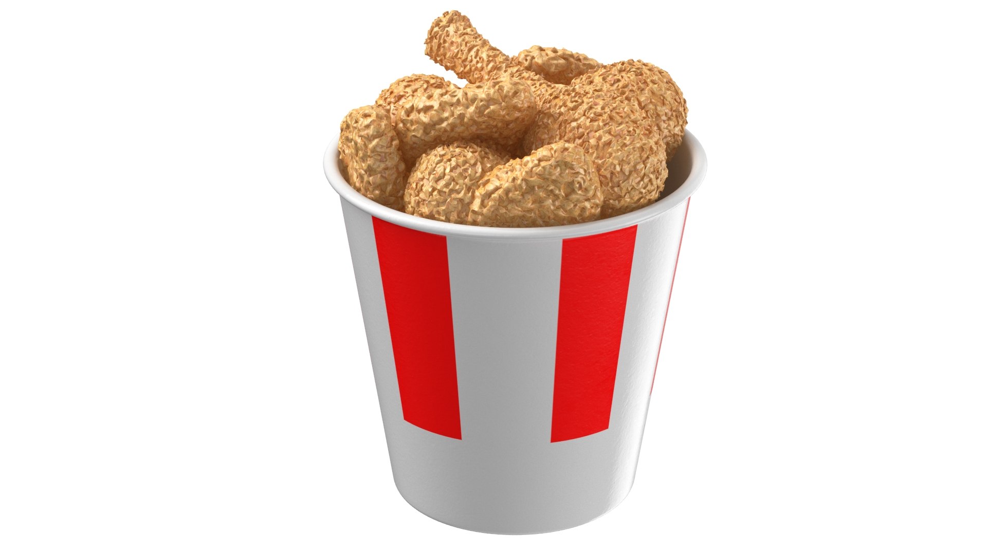 Detailed KFC Fried Chicken Bucket Model - TurboSquid 2096989