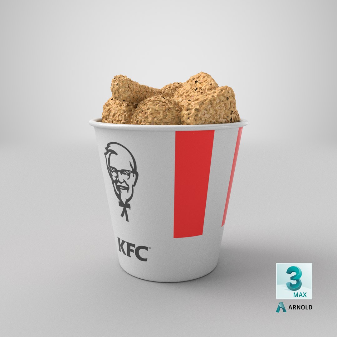 Detailed KFC Fried Chicken Bucket Model - TurboSquid 2096989