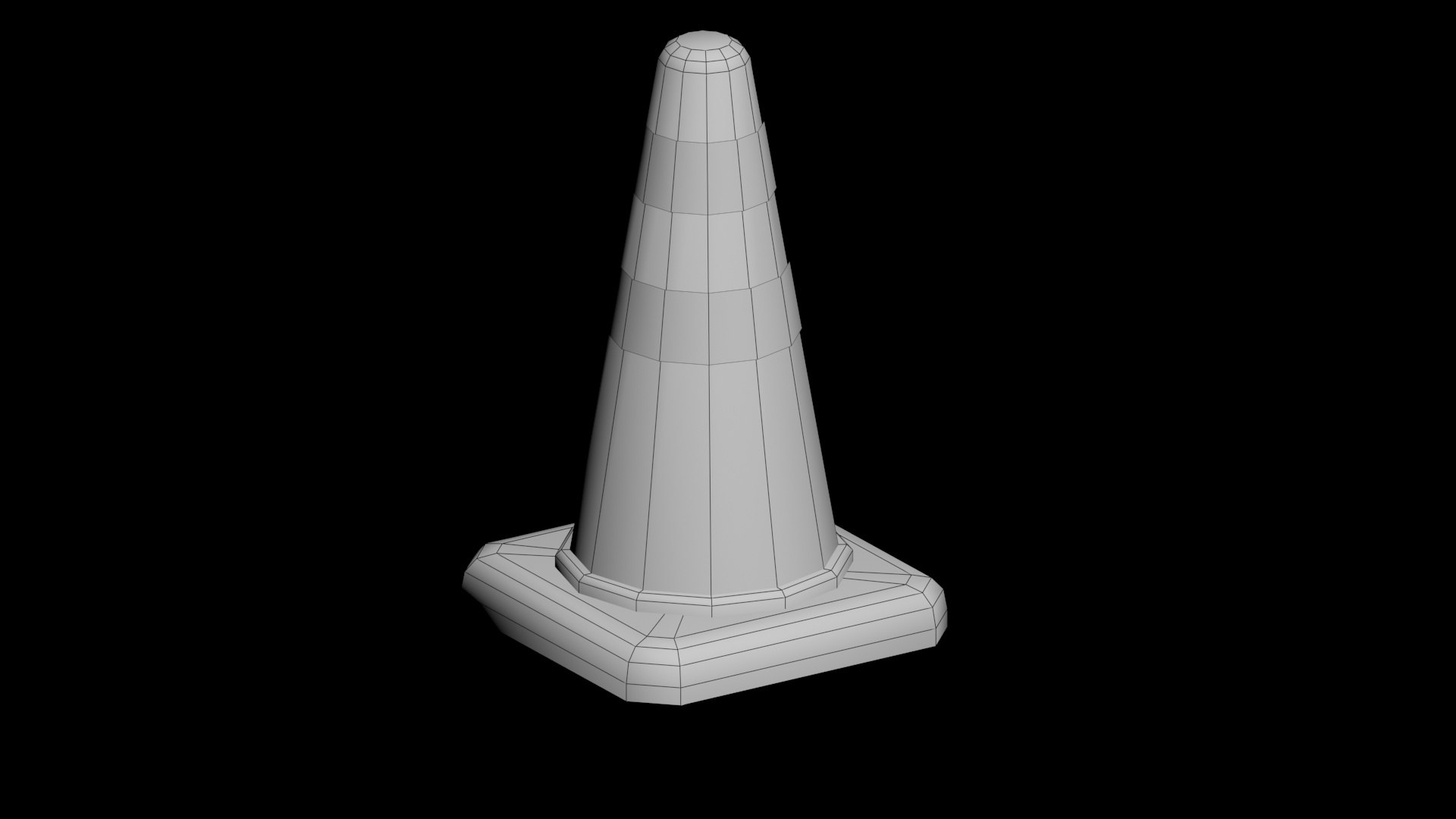 Safety cone 3D model - TurboSquid 1466201
