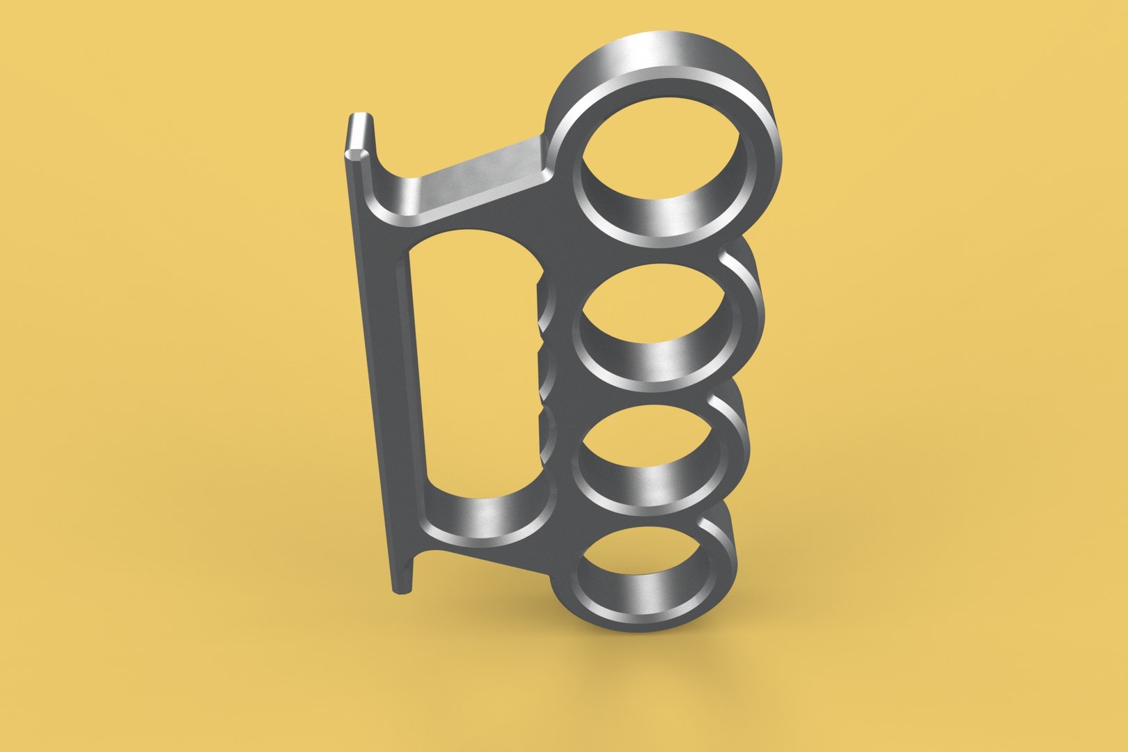 KNUCKLE DUSTER SELF DEFENSE BRASS KNUCKLES FIST LOAD GRIP HAND 3D Model ...