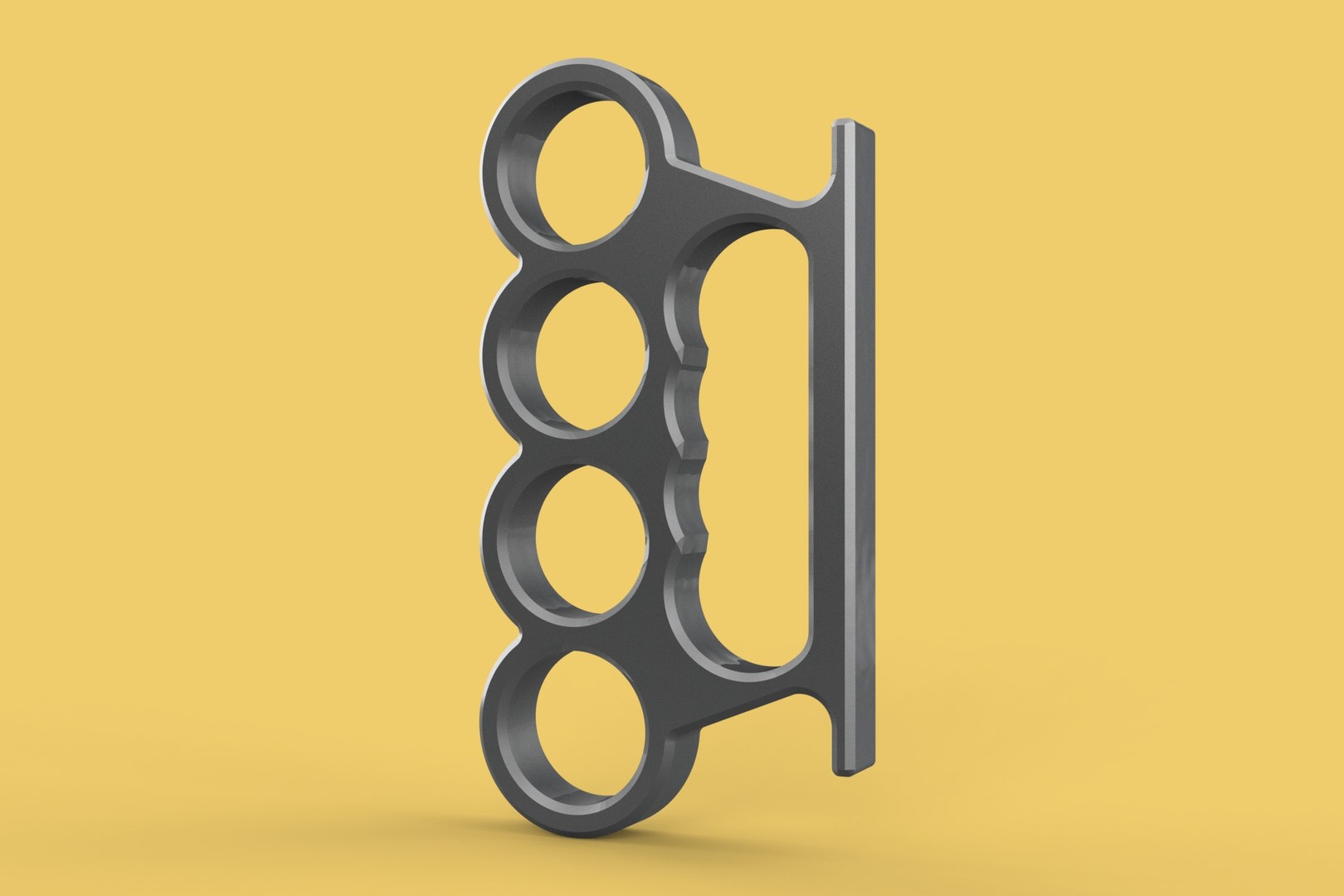 KNUCKLE DUSTER SELF DEFENSE BRASS KNUCKLES FIST LOAD GRIP HAND 3D Model ...