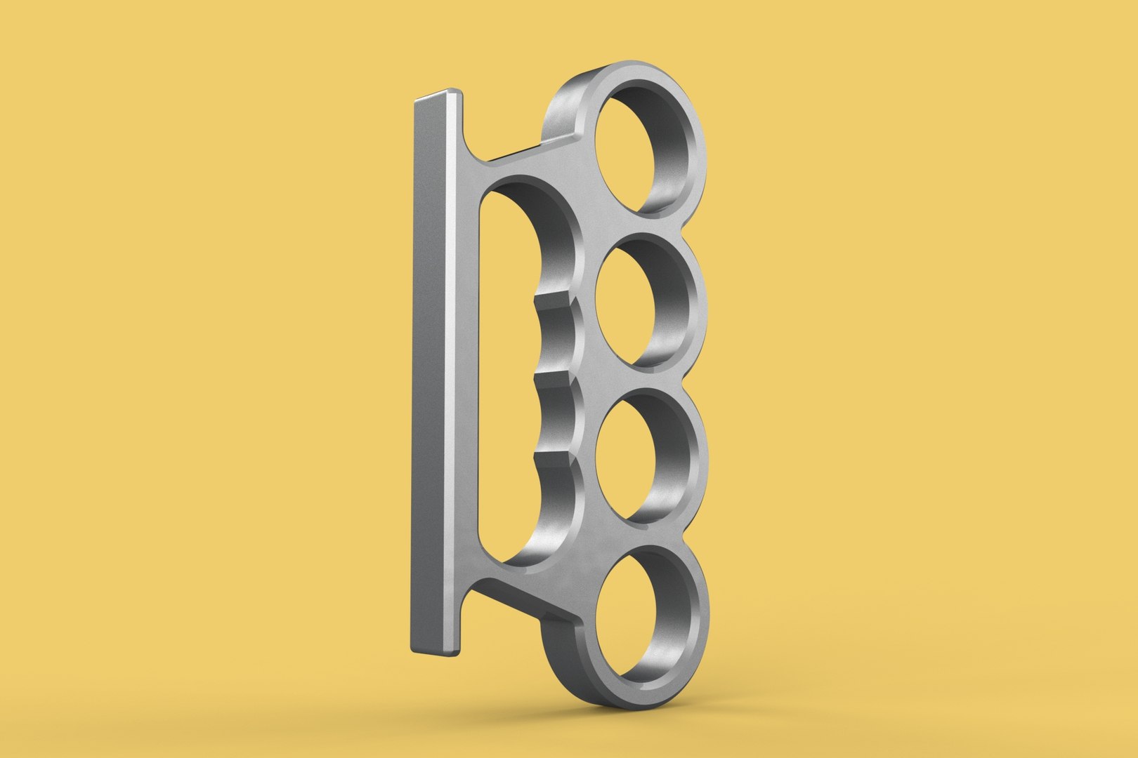 KNUCKLE DUSTER SELF DEFENSE BRASS KNUCKLES FIST LOAD GRIP HAND 3D Model ...