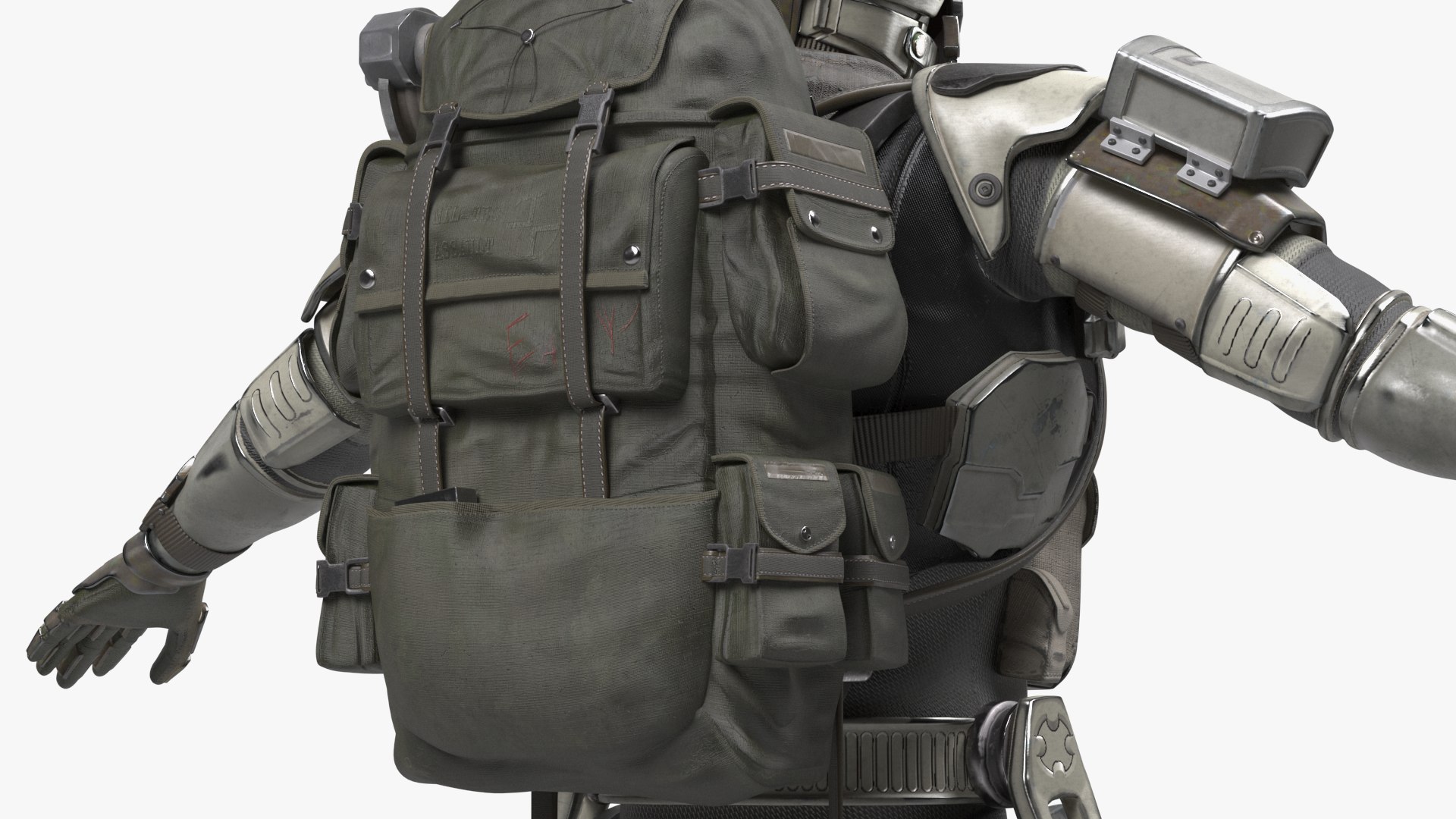 3D Exoskeleton Future Soldier A-pose - TurboSquid 2161346