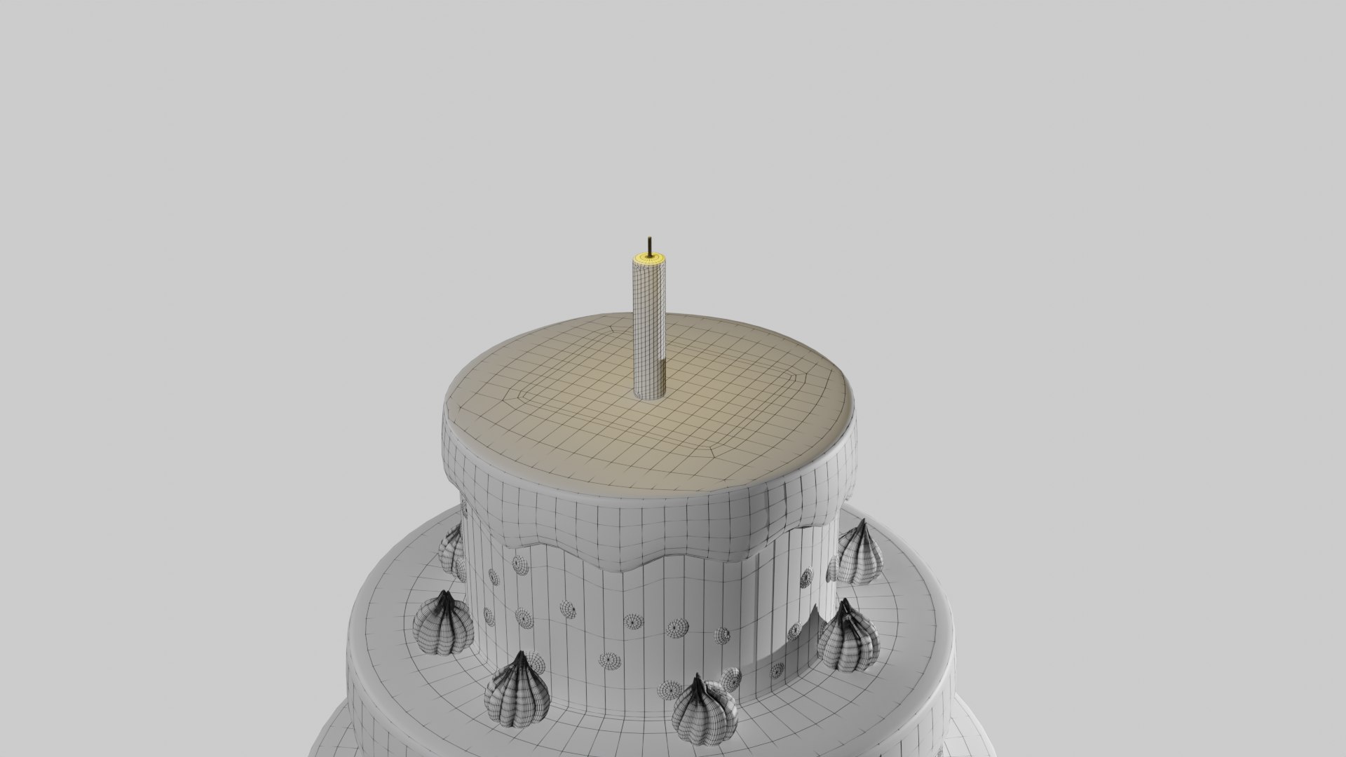 Birthday Cake Cartoon 3D Model - TurboSquid 2197920