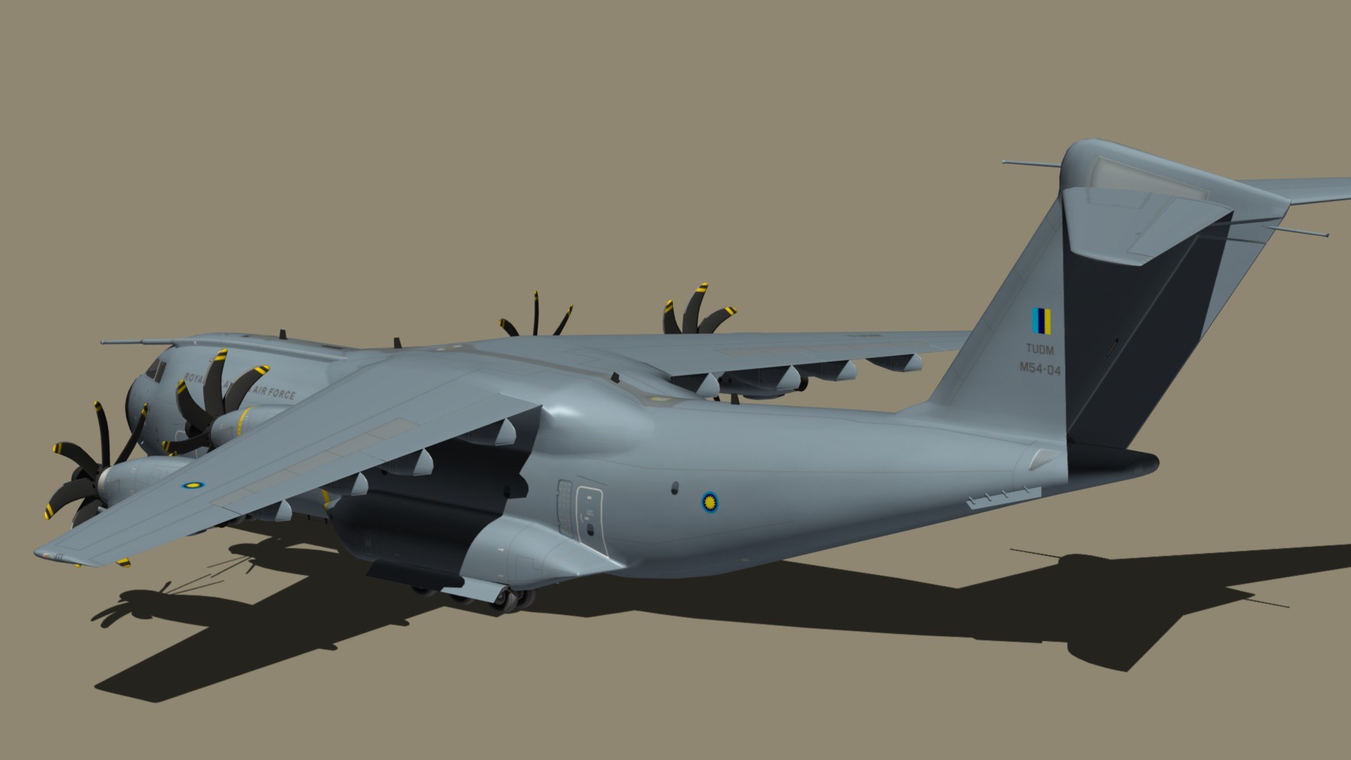 Airbus A400m Malaysia Air Force 3D Model - TurboSquid 1656072