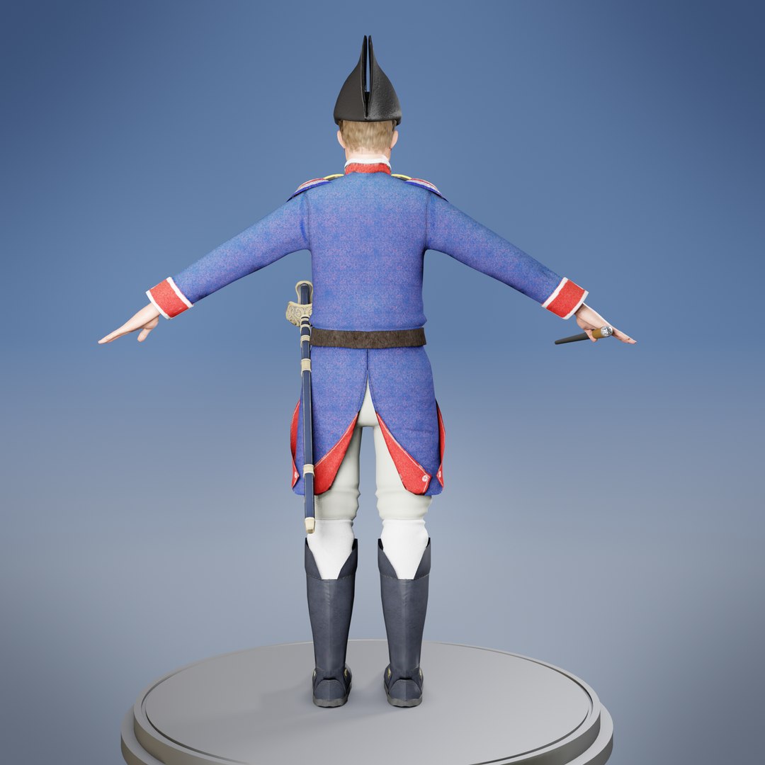 Dutch East India Company Soldiers In Uniform 3D Model - TurboSquid 2186146