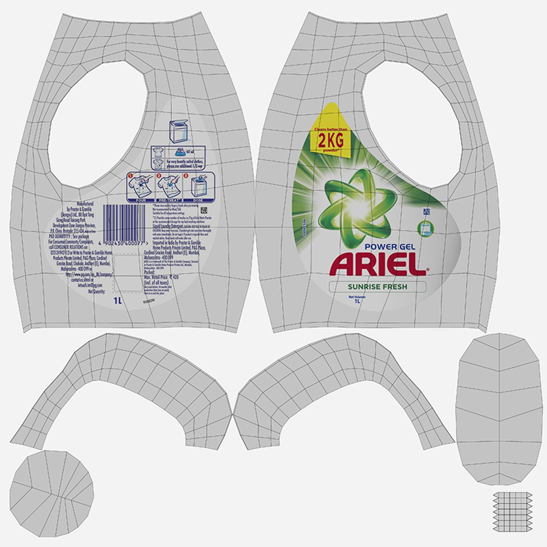 3D Model ARIEL BOTTLE - TurboSquid 1995354