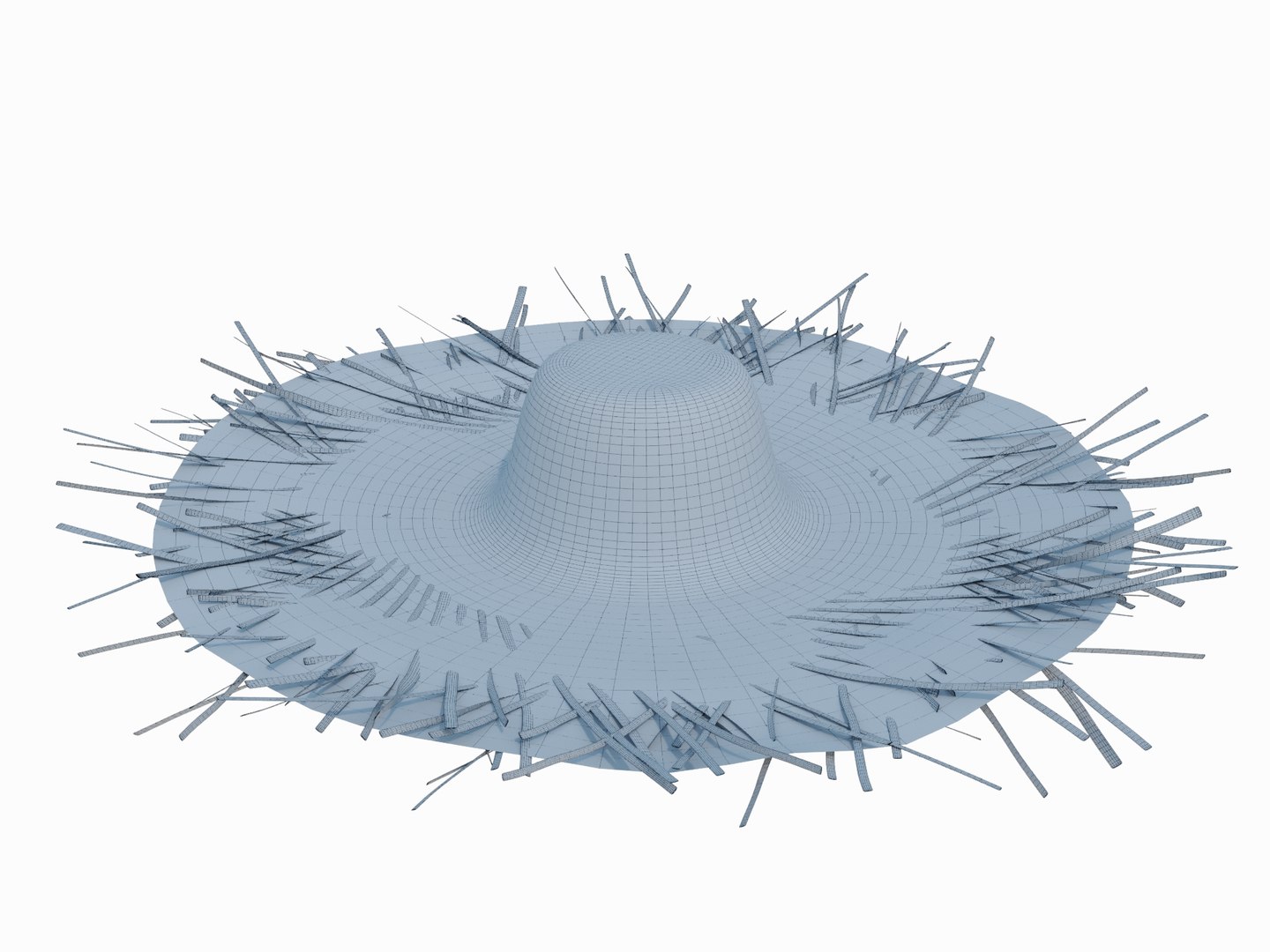 3d Model Straw Hat