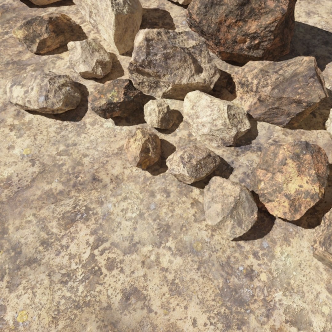 Jagged Rocks Stones - Obj