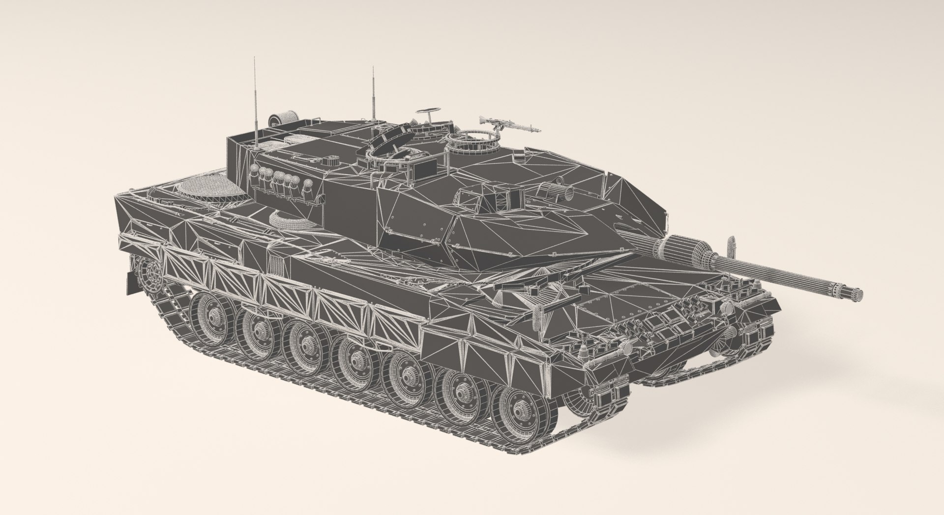 3d model tank