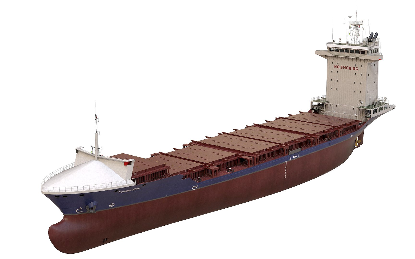 Container Feeder 800 3D model - TurboSquid 1796041