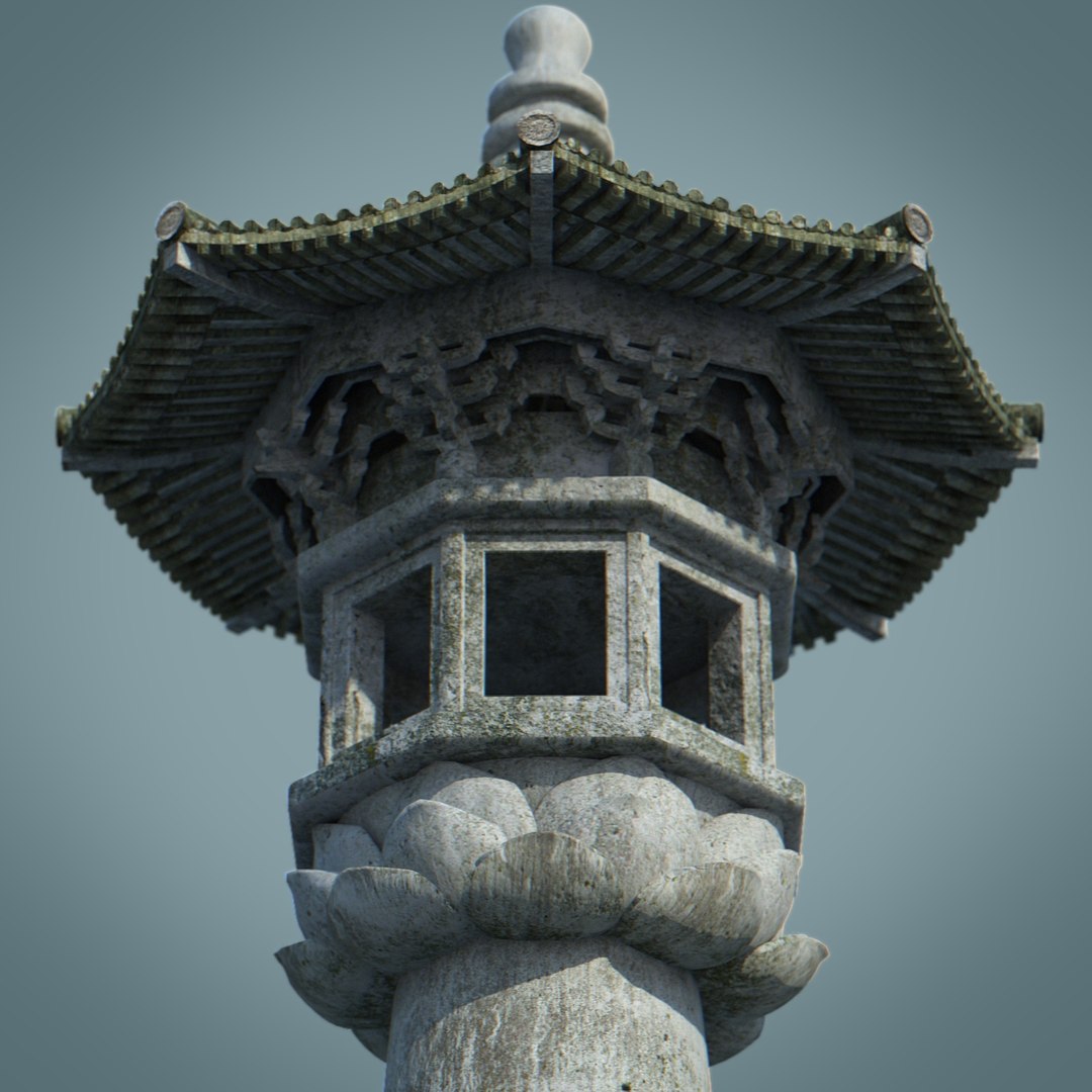Max Chinese Stone Lamp