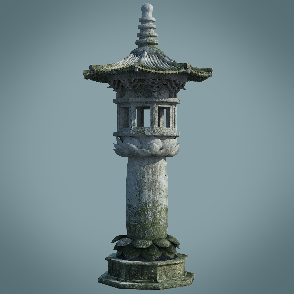 max chinese stone lamp