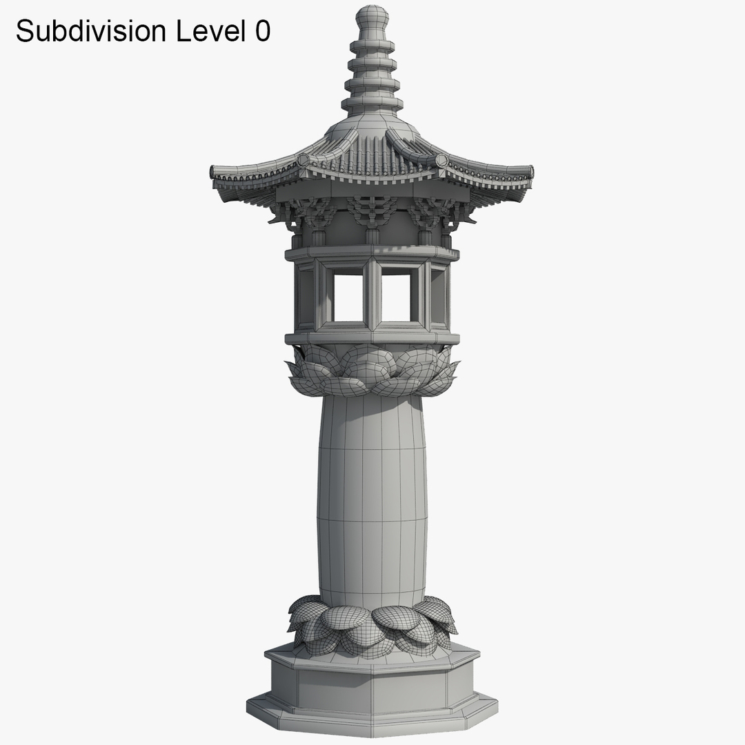 max chinese stone lamp