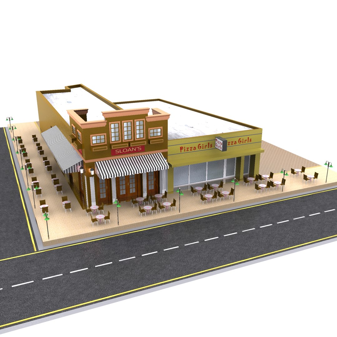3d Max Fast Food Restaurant