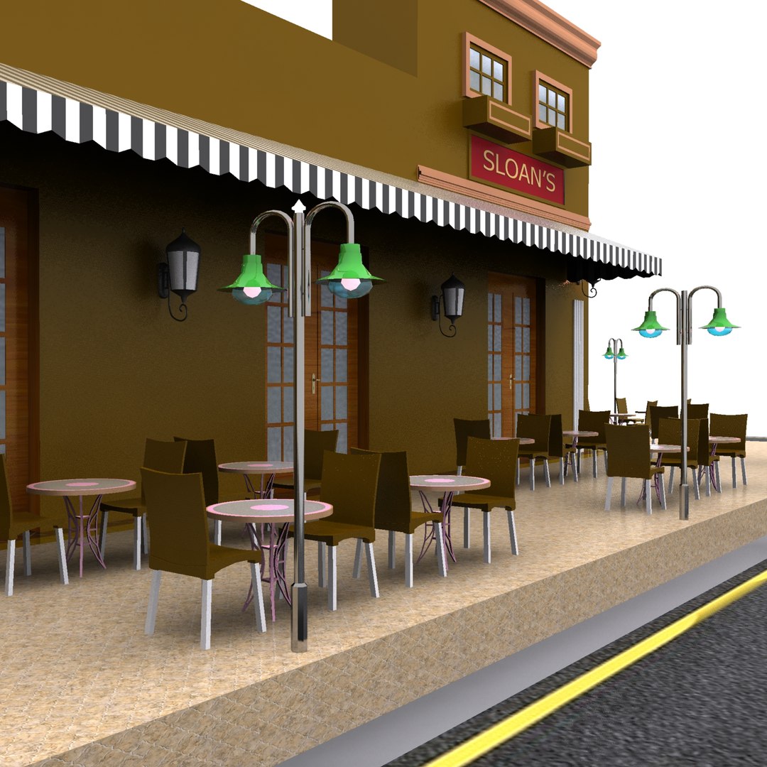 3d Max Fast Food Restaurant