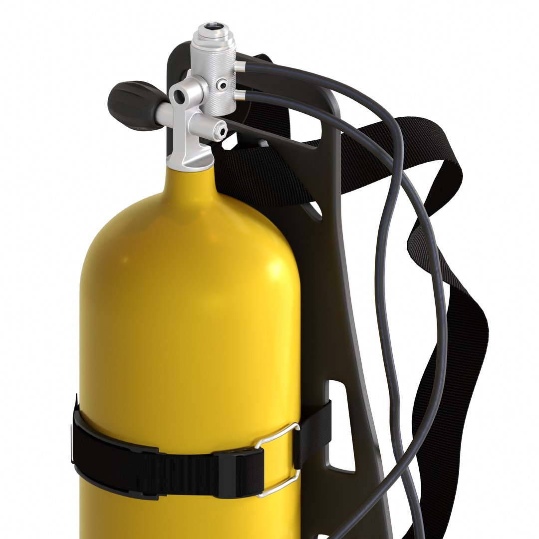 3D Model Diving Oxygen Tank 12L - TurboSquid 1847915