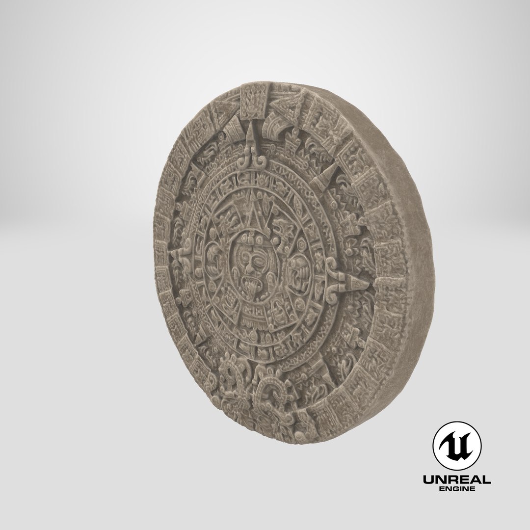 Aztec Sun Stone 3D Model - TurboSquid 1856673