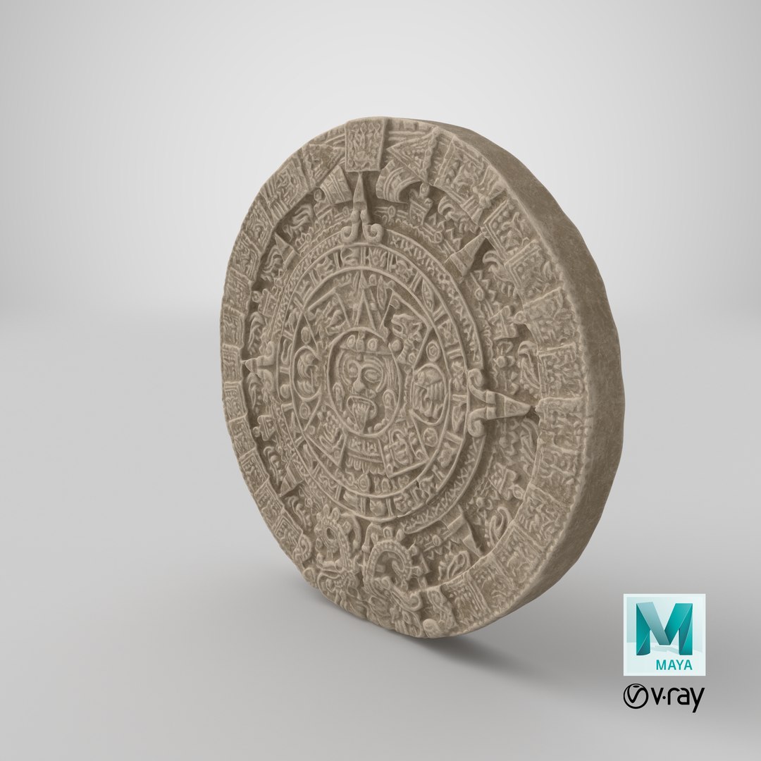Aztec Sun Stone 3D Model - TurboSquid 1856673