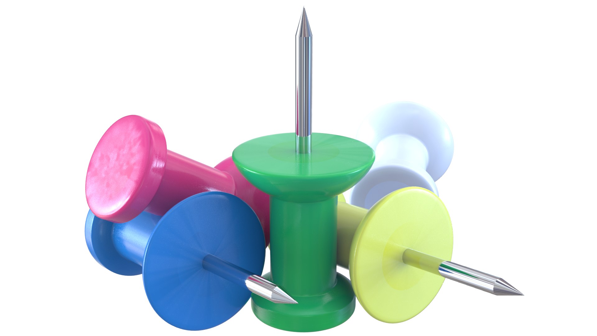 Push Pins 3D model - TurboSquid 1828069