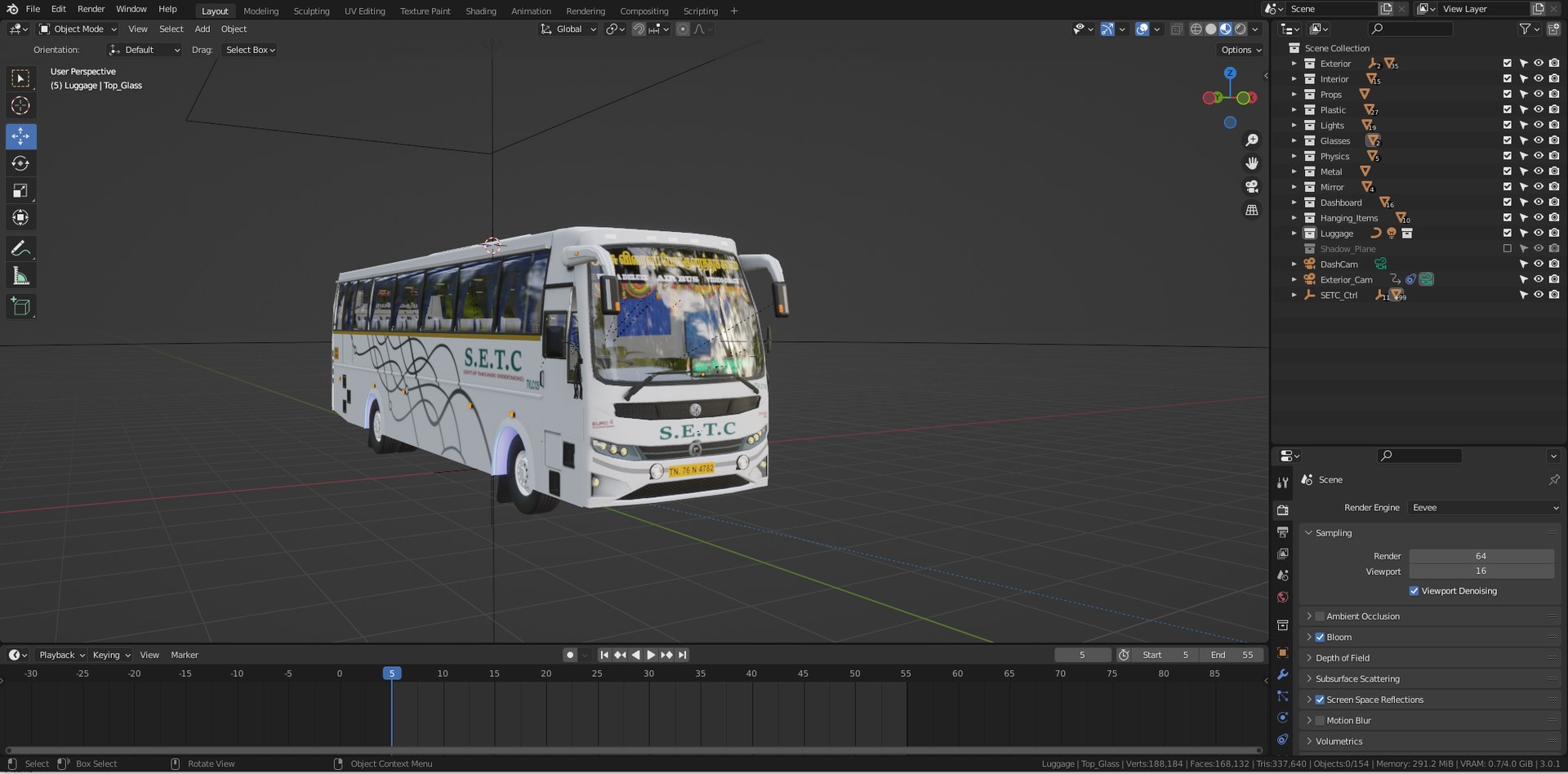 Prakash Vega SETC Tamil Nadu Bus Model 3D Model - TurboSquid 1887438