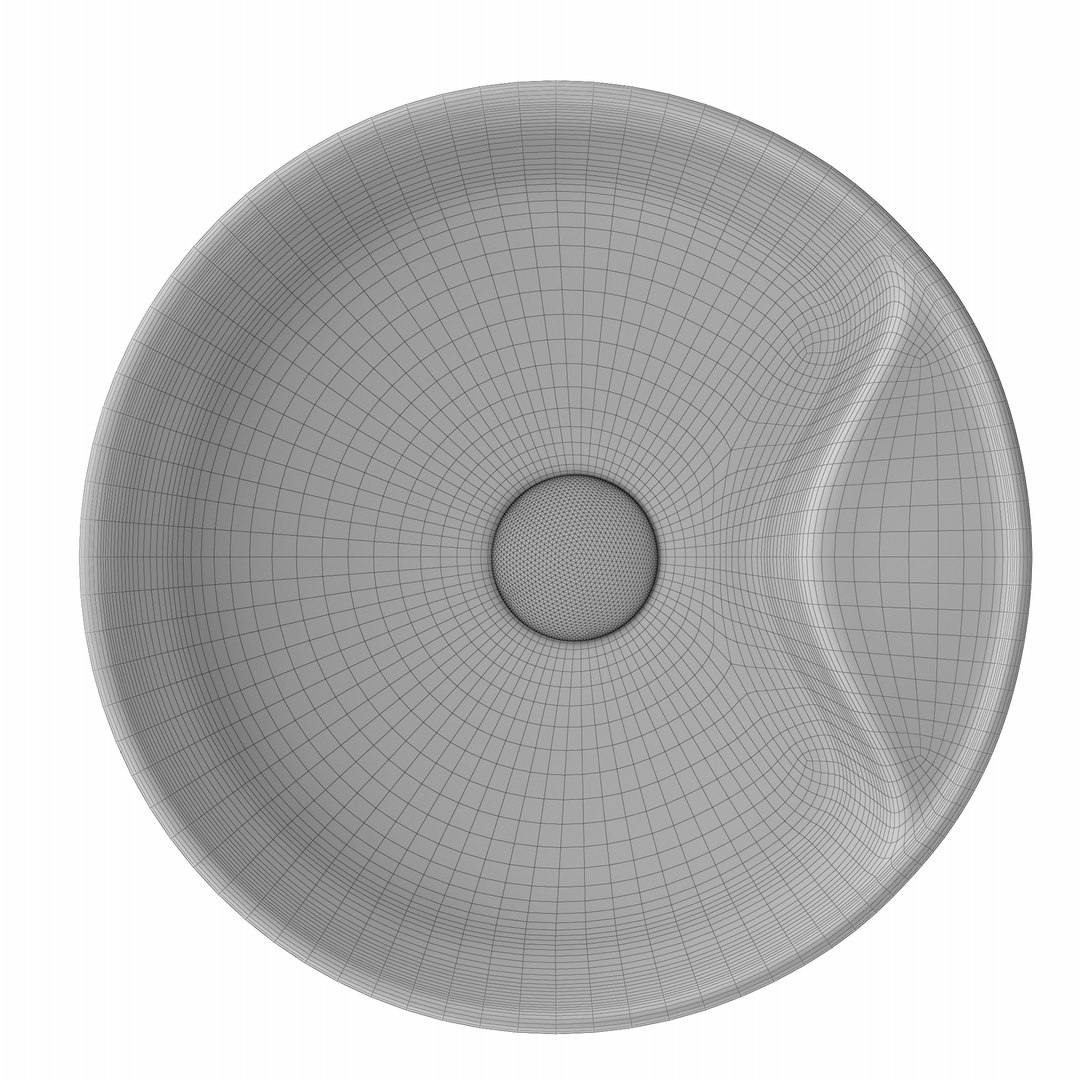 Table wash basin circle 3D model - TurboSquid 1693015