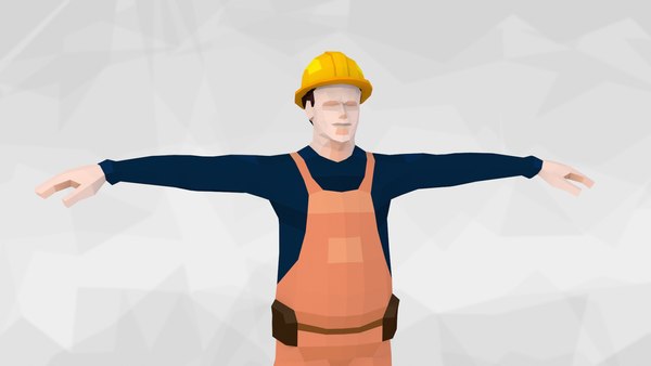 Construction worker 3D model - TurboSquid 1453376