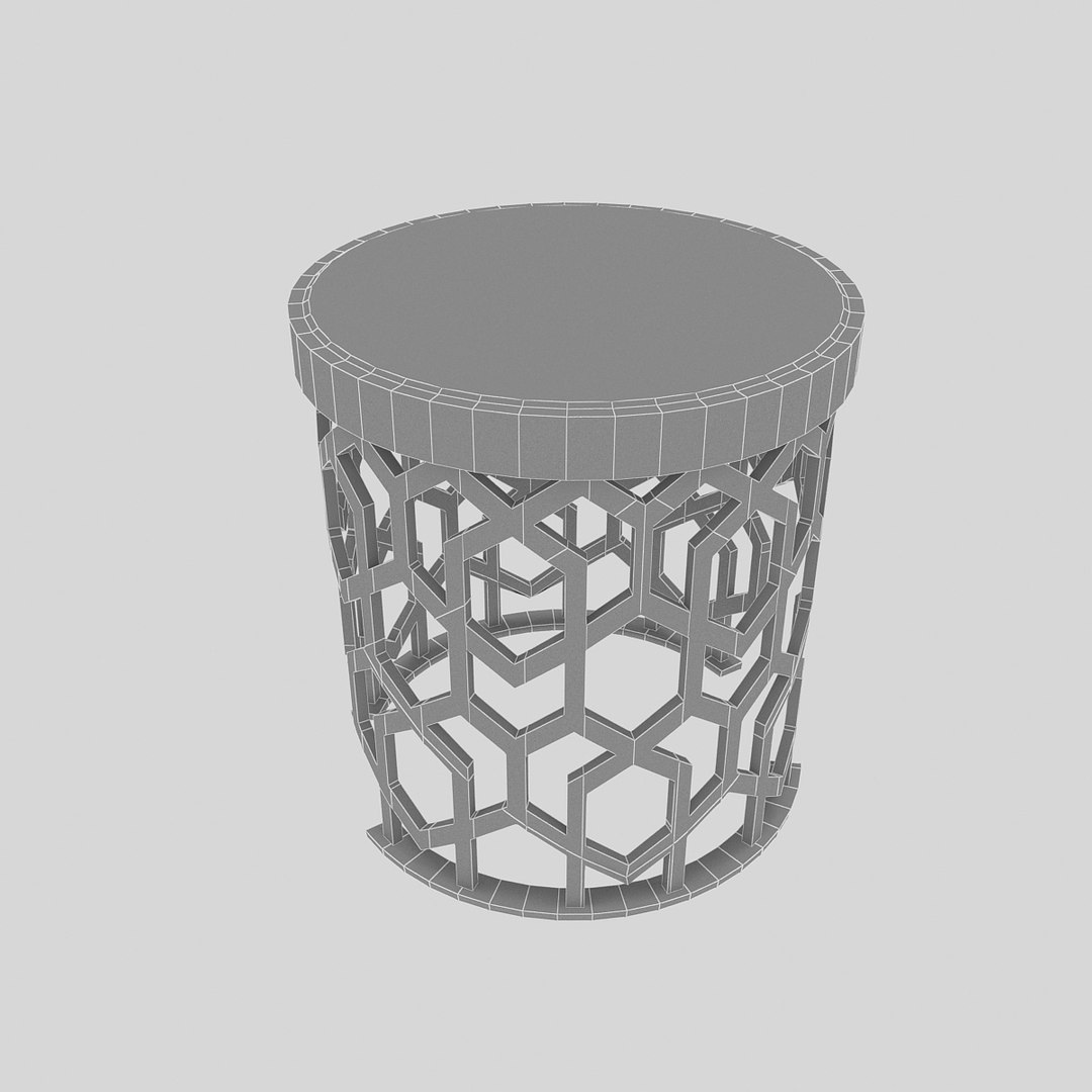 3D Metal Table Model - TurboSquid 1455461
