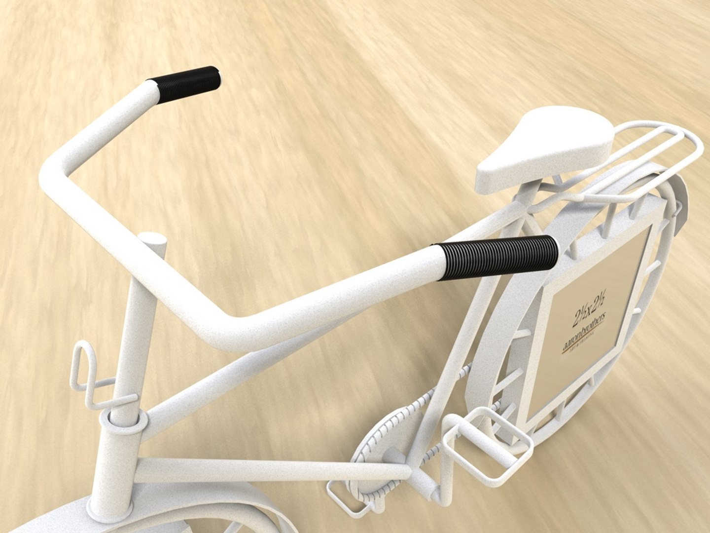 3d model picture frame bicycle
