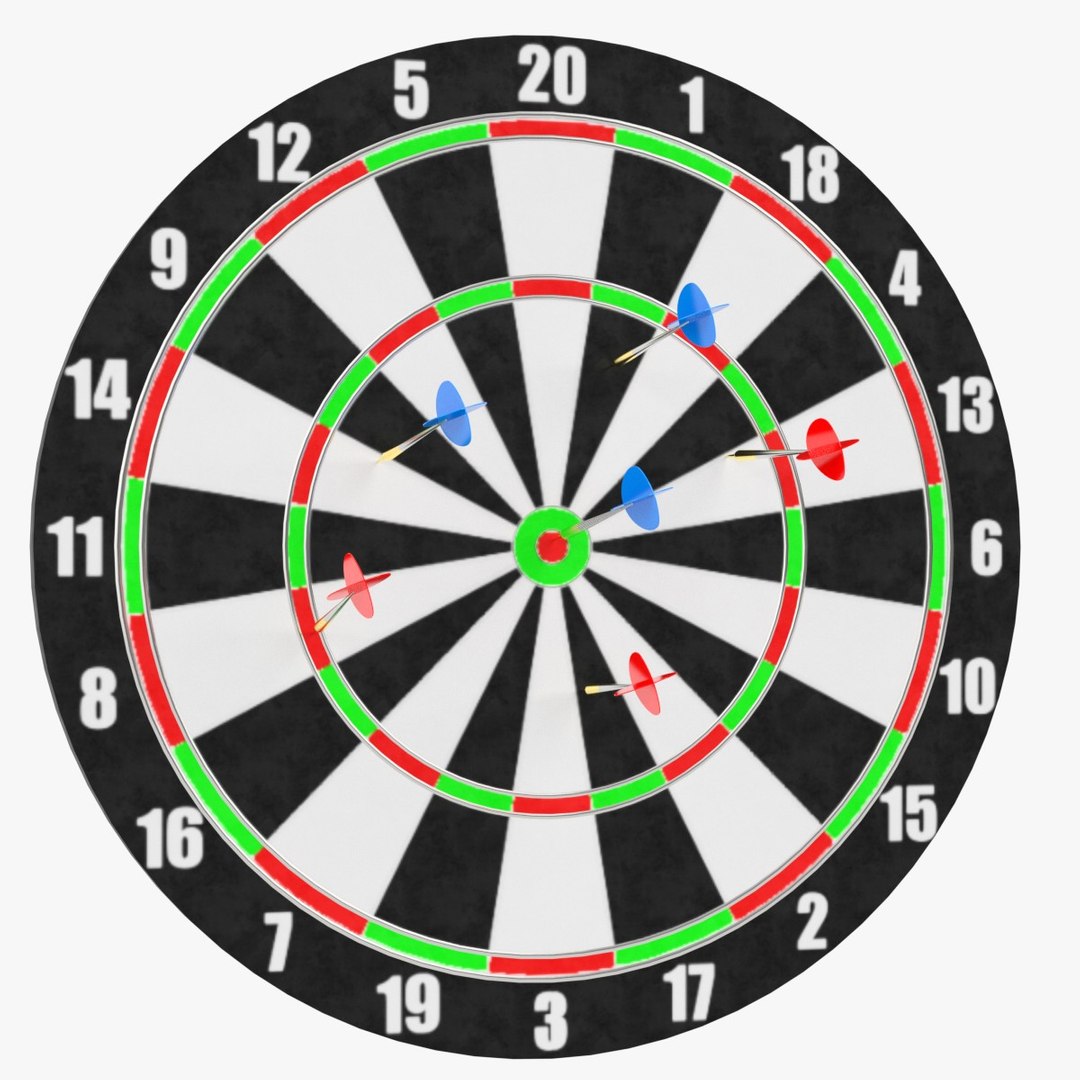 Darts target 2 3D model - TurboSquid 1202452