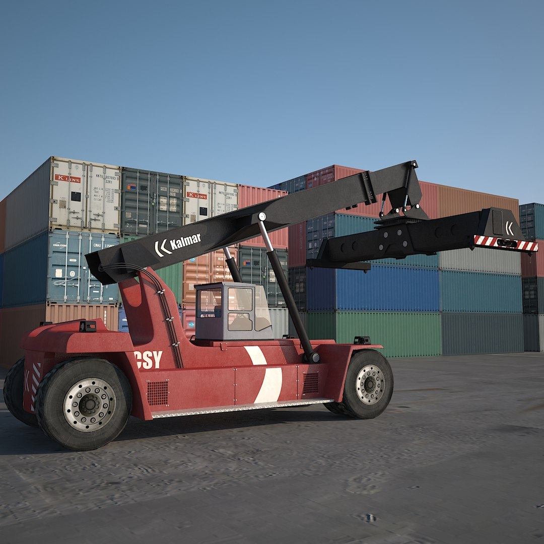 3d Model Reach Stacker