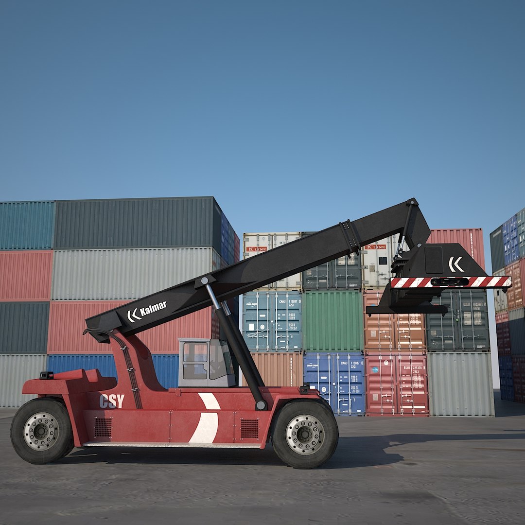 3d Model Reach Stacker