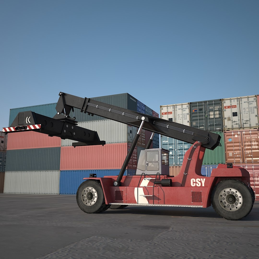 3d Model Reach Stacker