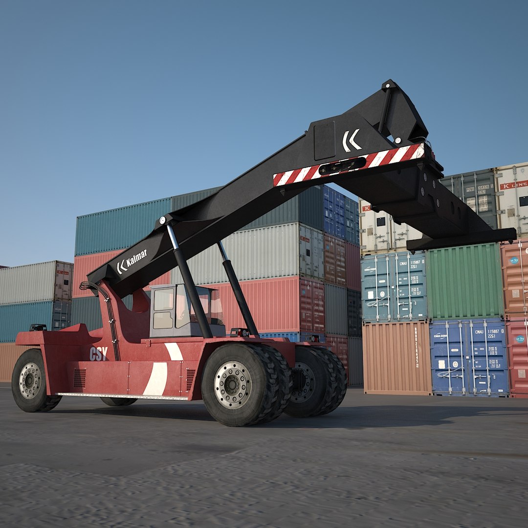 3d Model Reach Stacker